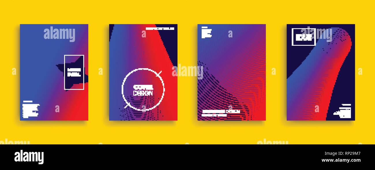 Minimal Vector cover designs. Future Poster template Stock Vector Image ...