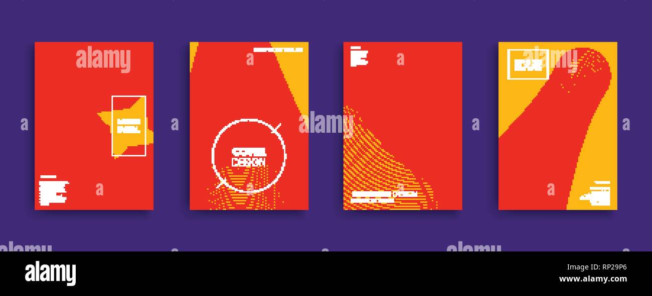 Minimal Vector cover designs. Future Poster template Stock Vector Image ...