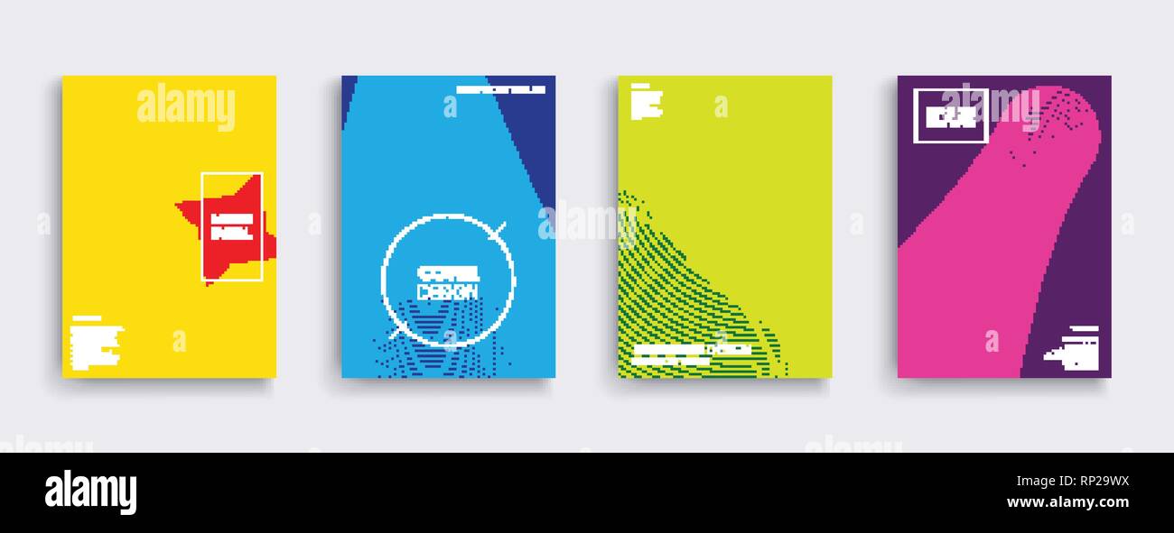 Minimal Vector cover designs. Future Poster template Stock Vector Image ...