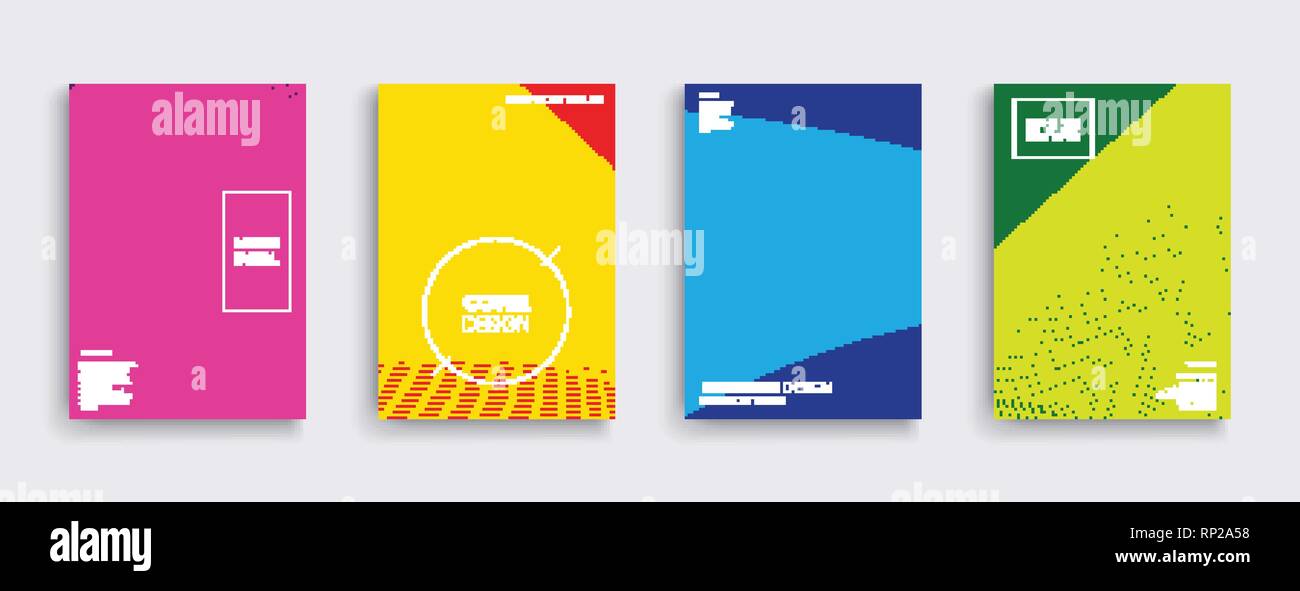 Minimal Vector cover designs. Future Poster template Stock Vector Image ...