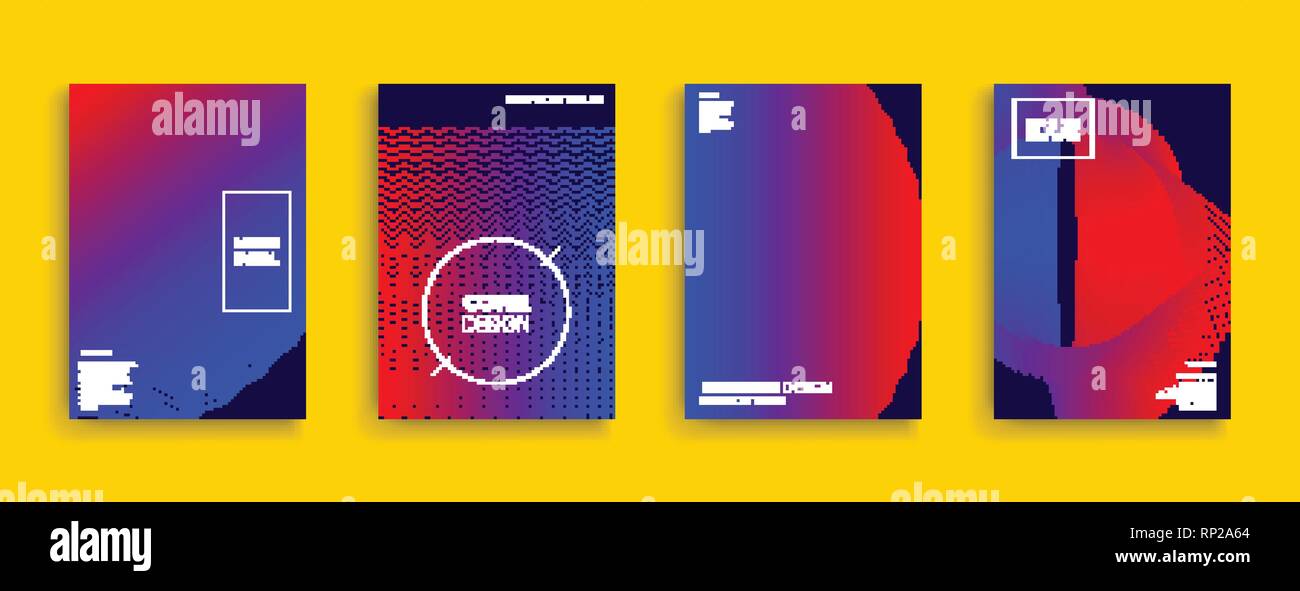 Minimal Vector cover designs. Future Poster template Stock Vector Image ...