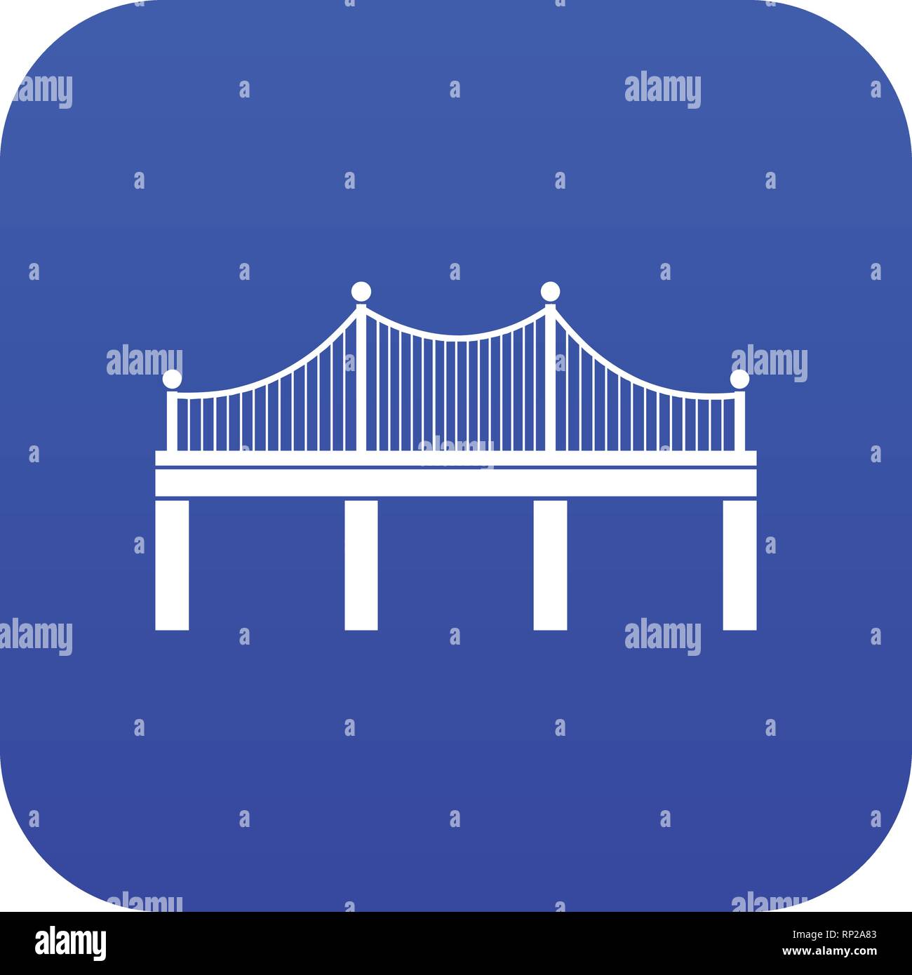 Bridge icon digital blue Stock Vector Image & Art - Alamy