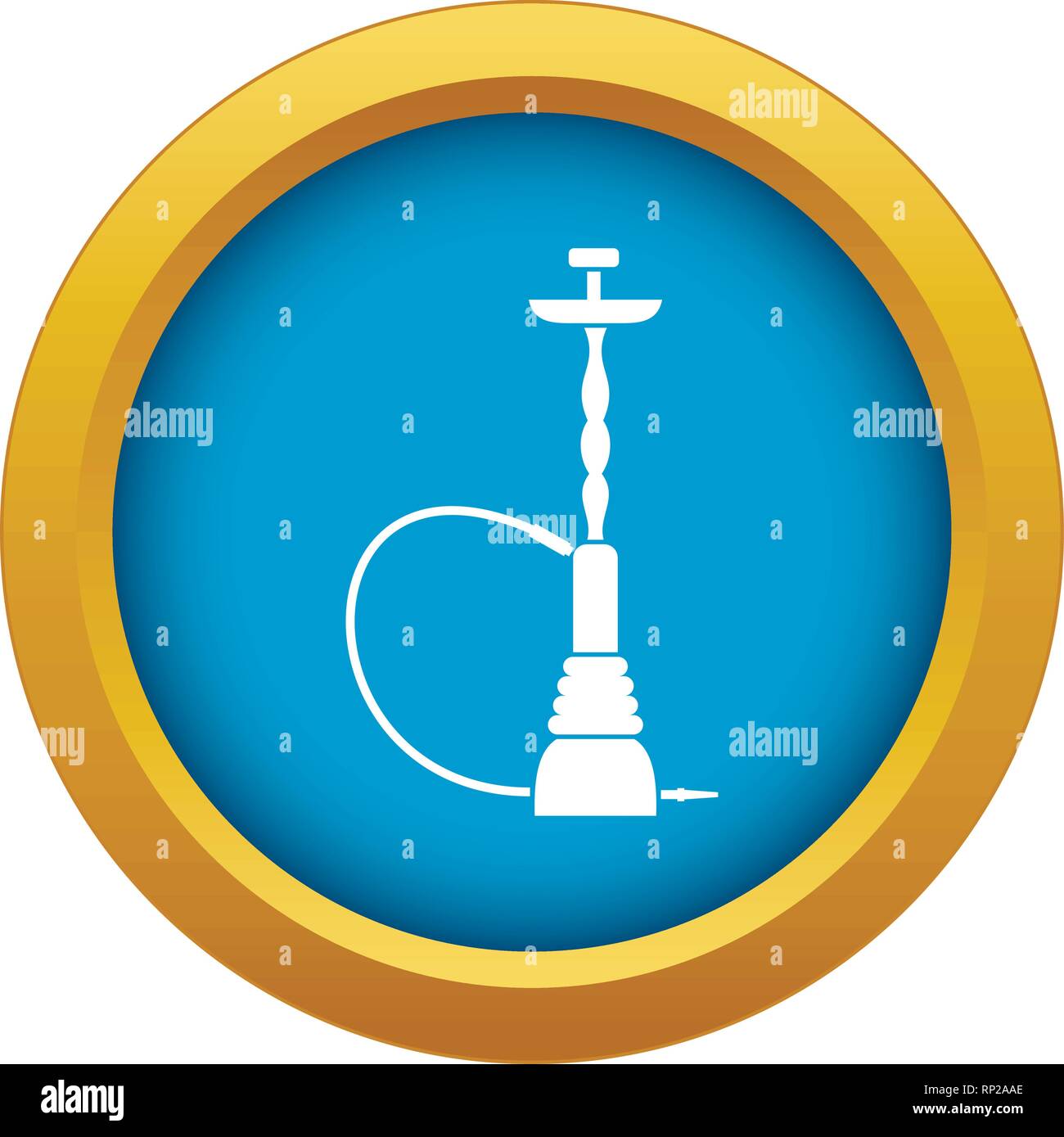 Hookah icon blue vector isolated Stock Vector Image & Art - Alamy