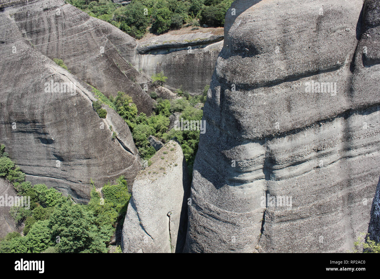 Landscape of Meteora rock formation Kalambaka Greece Stock Photo - Alamy