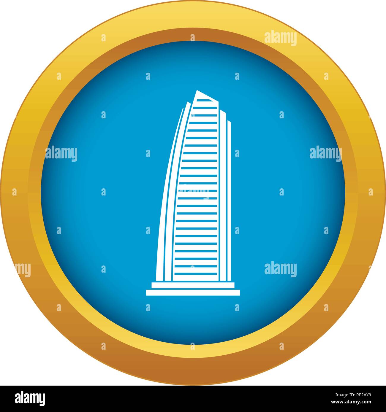 Skyscraper icon blue vector isolated Stock Vector Image & Art - Alamy