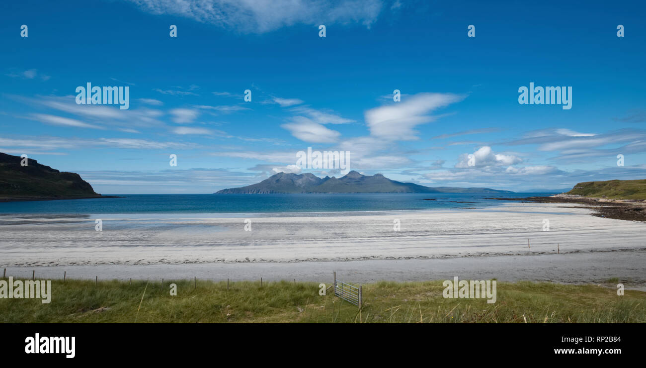 Laig Beach in summer, Isle of Eigg Stock Photo - Alamy