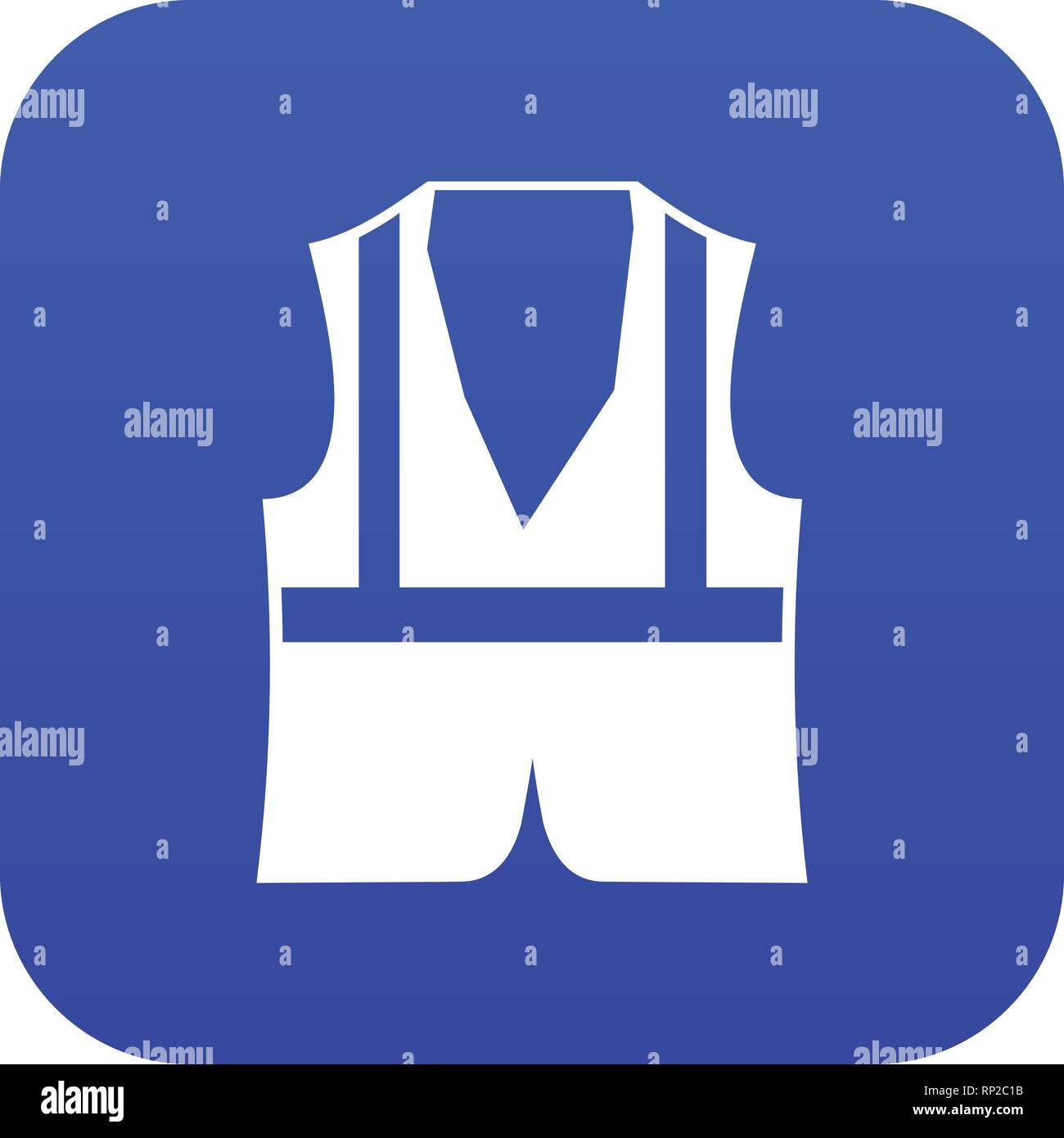 Vest icon digital blue Stock Vector Image & Art - Alamy