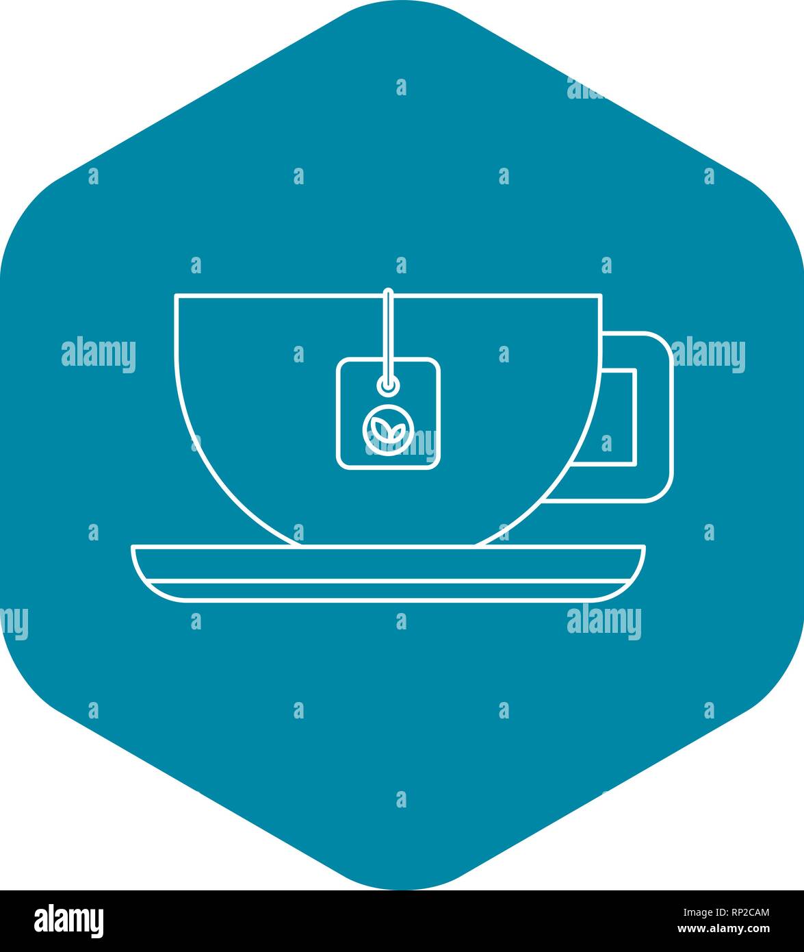 Cup of tea icon, outline style Stock Vector Image & Art - Alamy