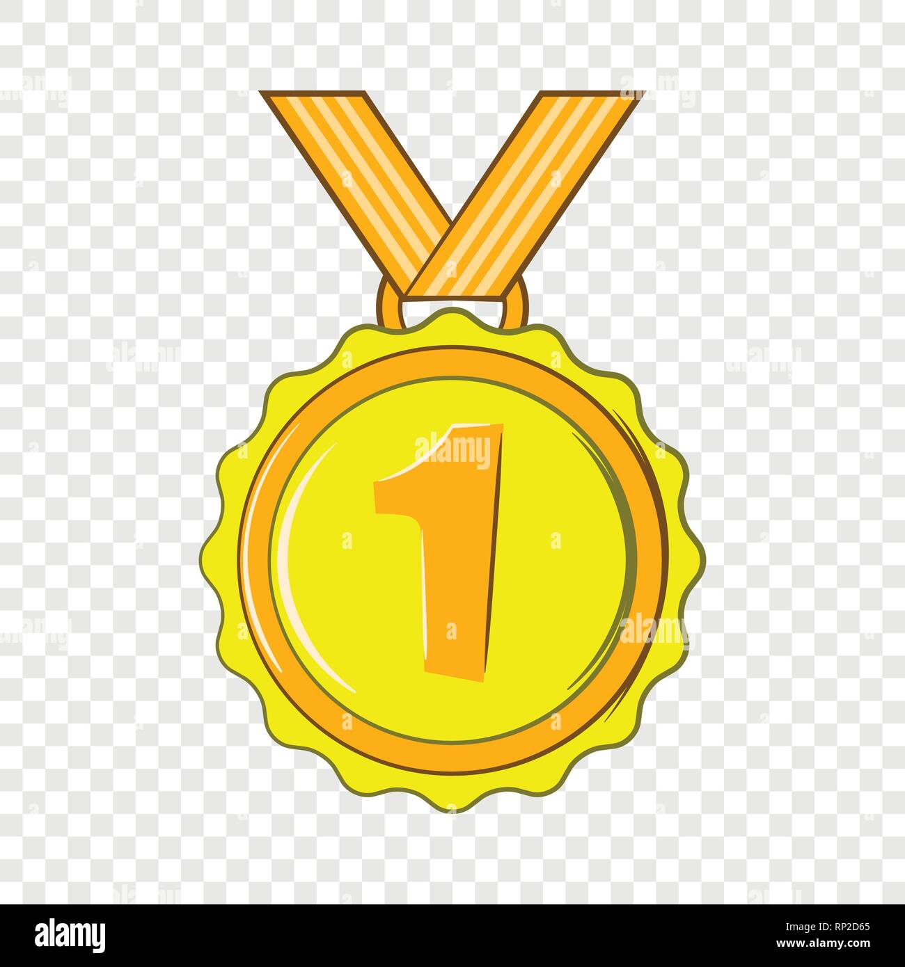 Medal for first place icon, cartoon style Stock Vector Image & Art - Alamy