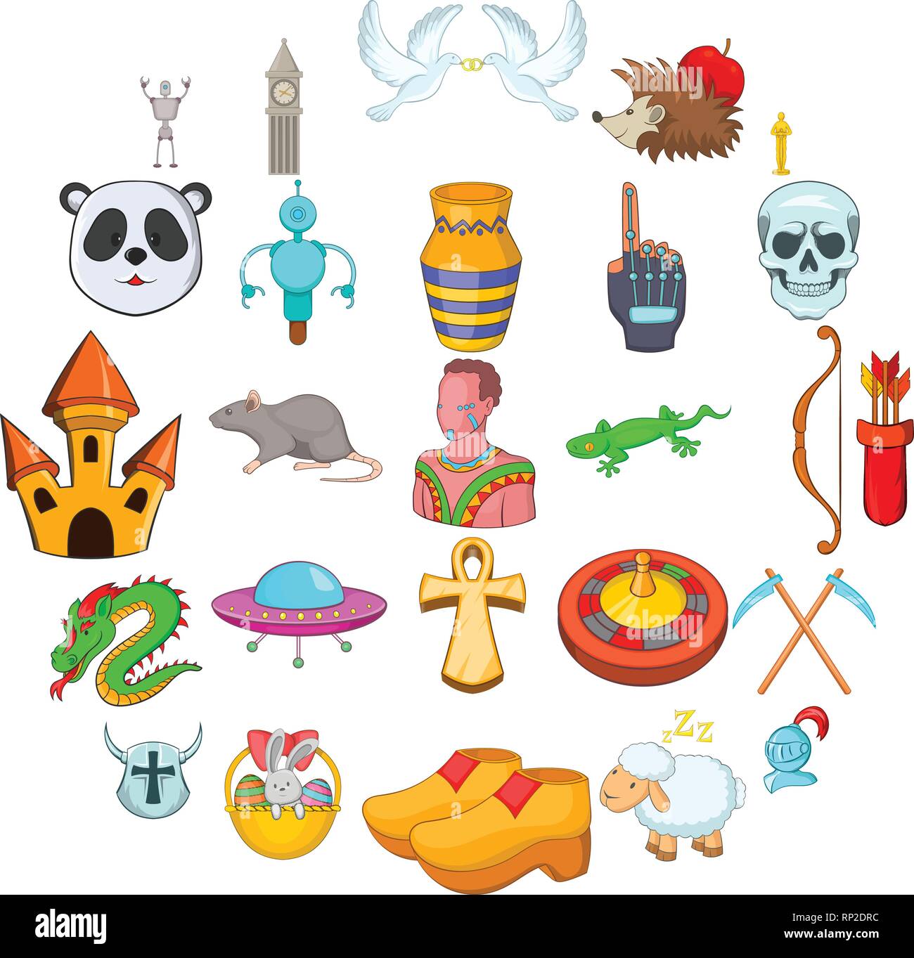 Delusion icons set, cartoon style Stock Vector Image & Art - Alamy