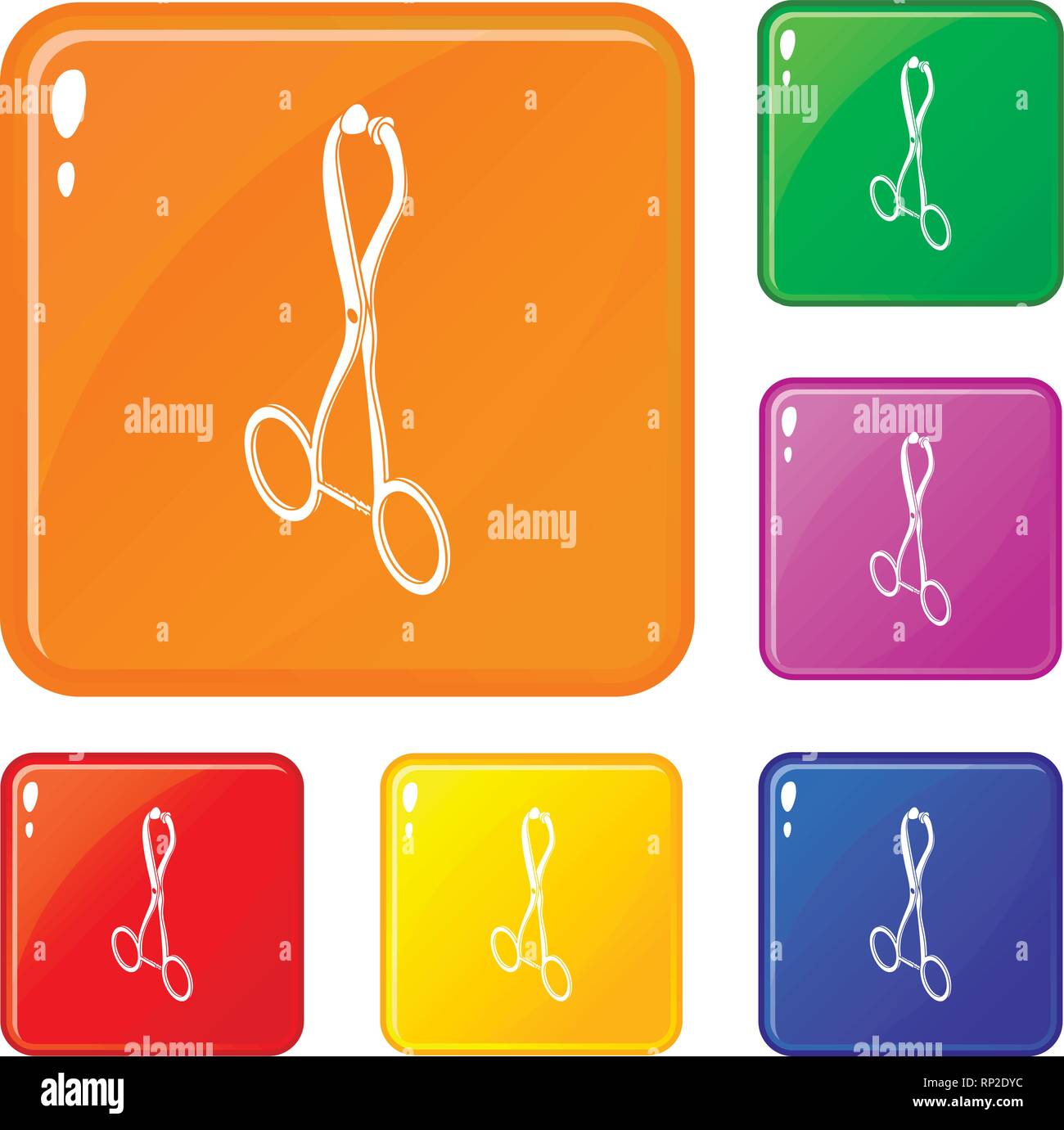 Surgical clipper icons set vector color Stock Vector Image & Art - Alamy
