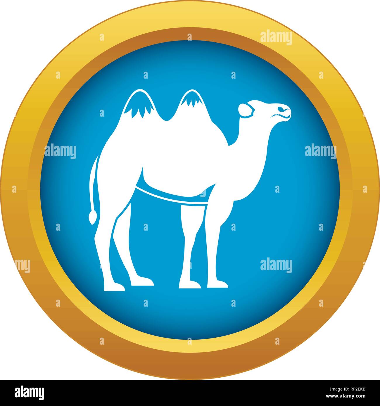 Camel icon blue vector isolated Stock Vector Image & Art - Alamy