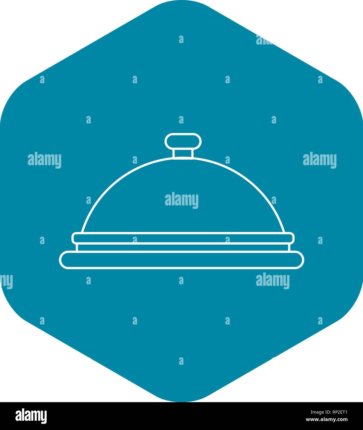 Cloche icon, outline style Stock Vector Image & Art - Alamy