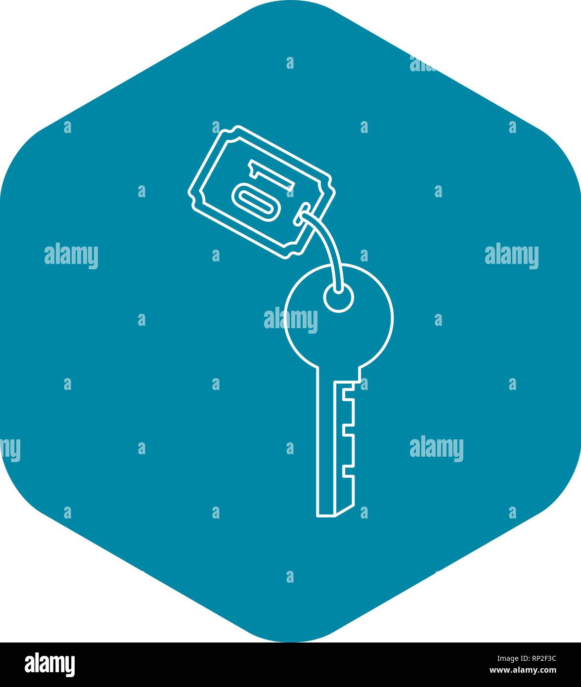 Hotel room key icon, outline style Stock Vector Image & Art - Alamy