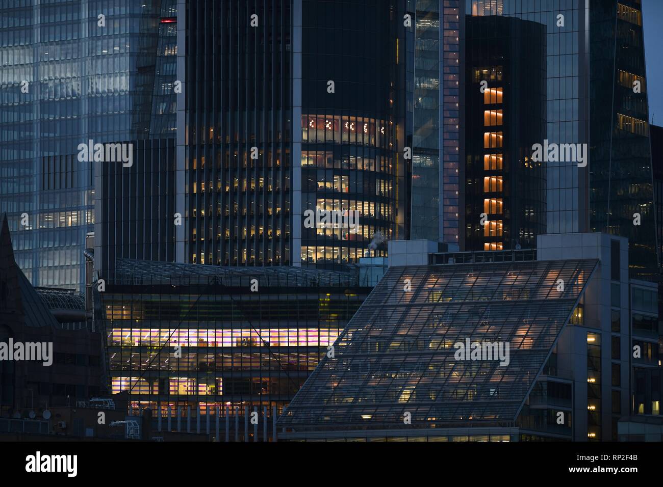 London office buildings close up Stock Photo - Alamy