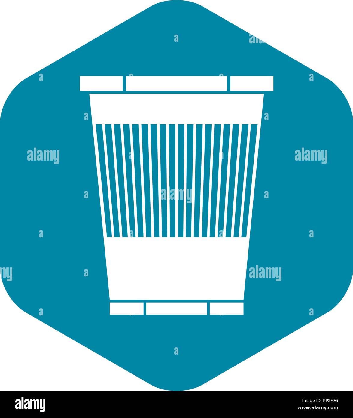 Trash can icon, simple style Stock Vector Image & Art - Alamy
