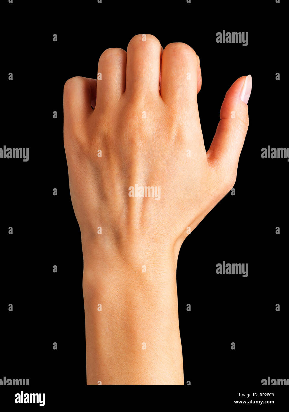 Woman clinging on hi-res stock photography and images - Alamy