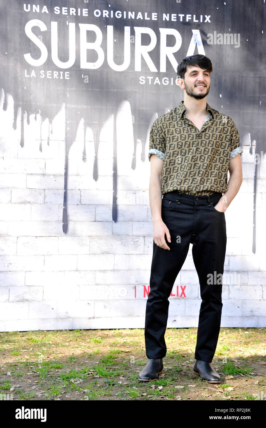 Rome, Italy. 20th Feb, 2019. Rome, Photocall of the Suburra TV series ...