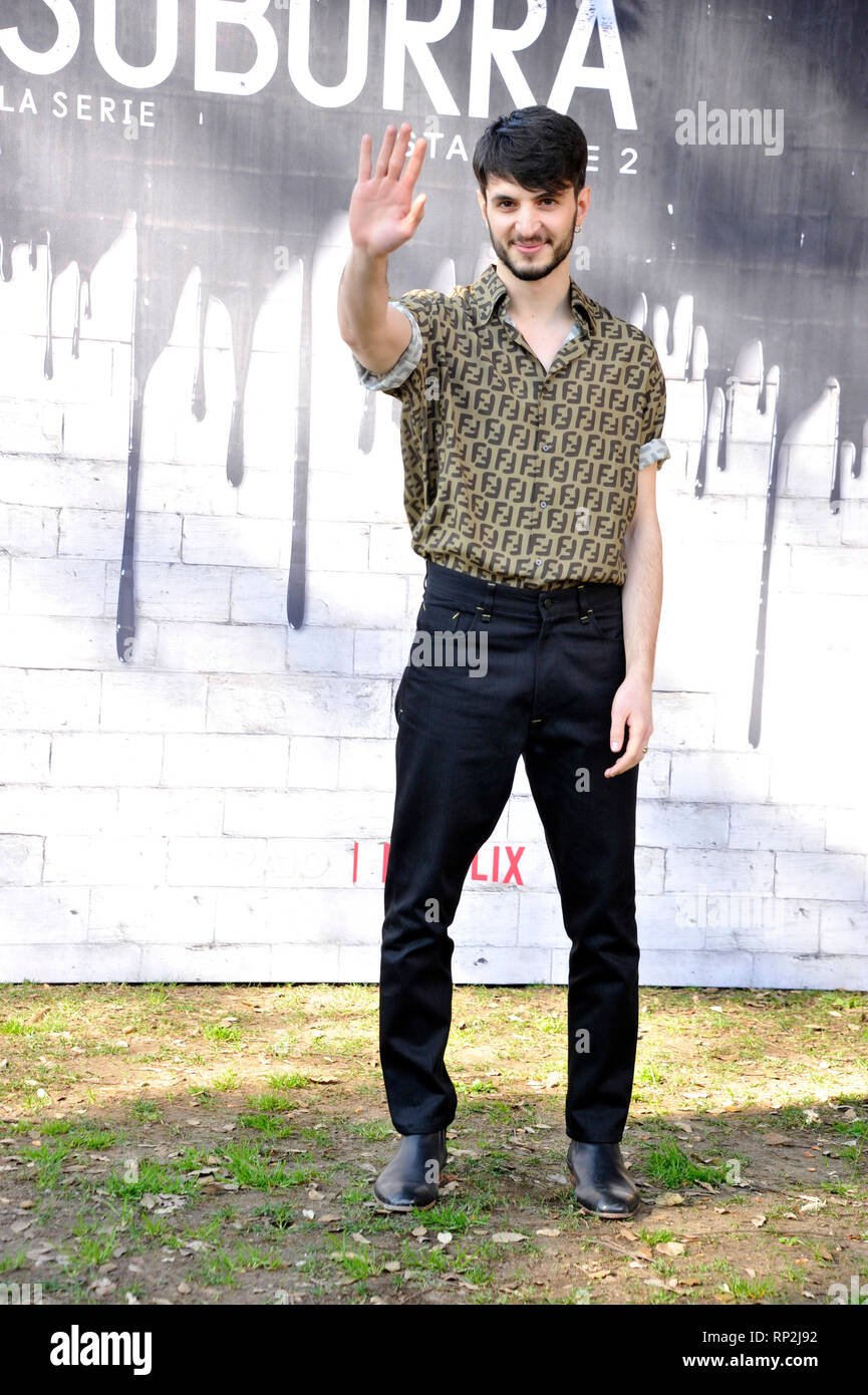 Rome, Italy. 20th Feb, 2019. Rome, Photocall of the Suburra TV series ...