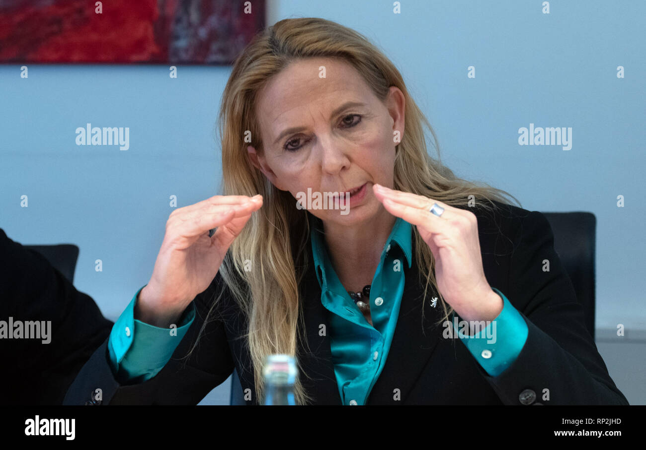 Berlin, Germany. 20th Feb, 2019. Barbara Slowik, Police Commissioner of ...