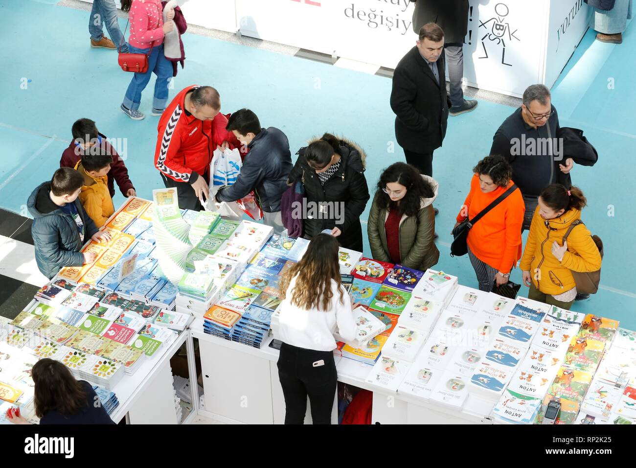 Ankara, Turkey. 18th Feb, 2019. People select books on the 13th Ankara ...