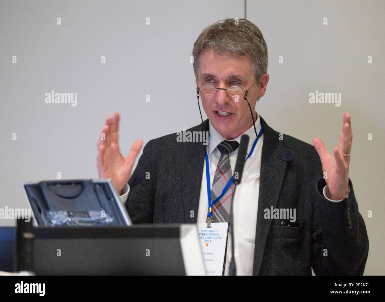 Glasgow, UK. 20 February 2019. Professor Colin Moffat Chief Scientific ...