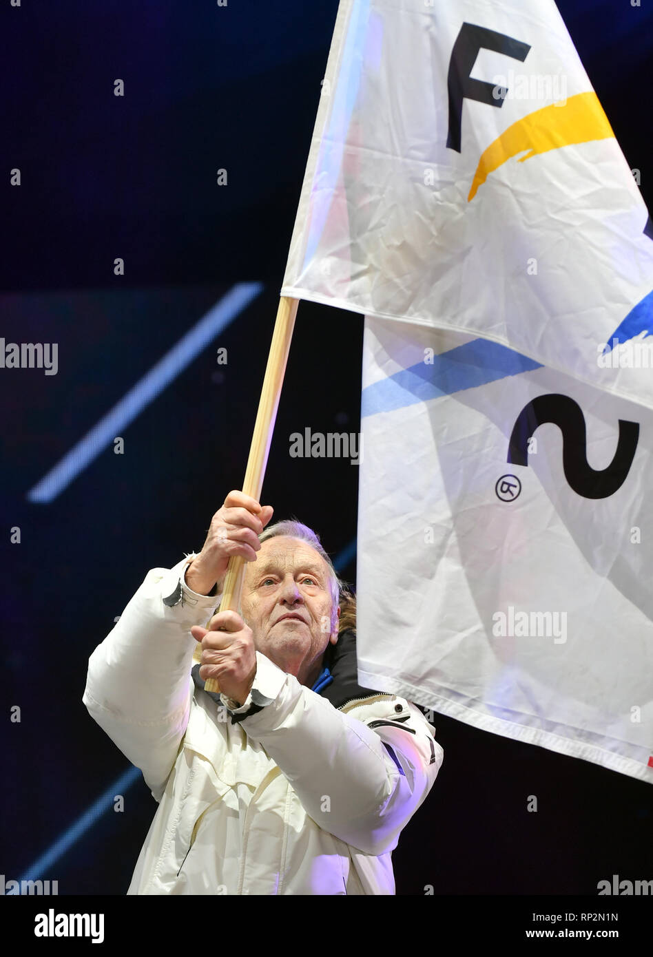 Here is the flag of the fis hi-res stock photography and images - Alamy