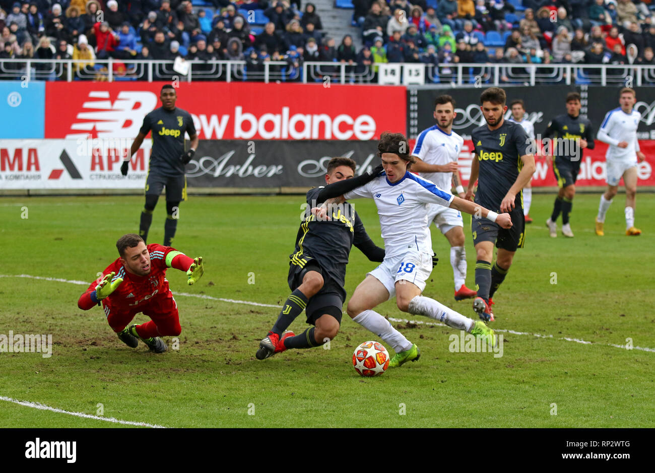 Kiev, Ukraine. 20th February, 2019. Goalkeeper Leonardo Loria of ...