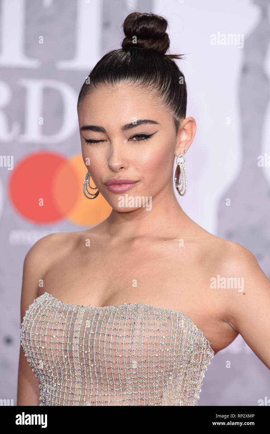 LONDON, UK. February 20, 2019: Madison Beer arriving for the BRIT ...