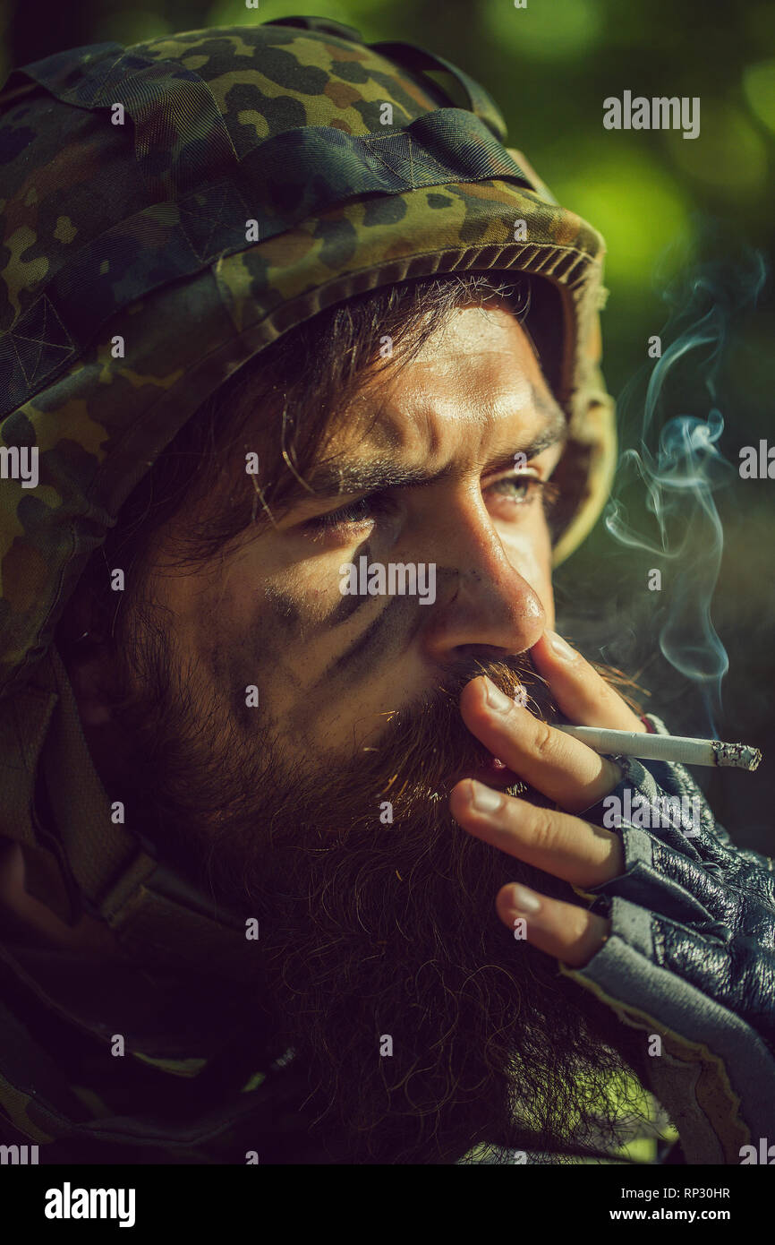 Camouflage Soldier Face High Resolution Stock Photography and Images ...