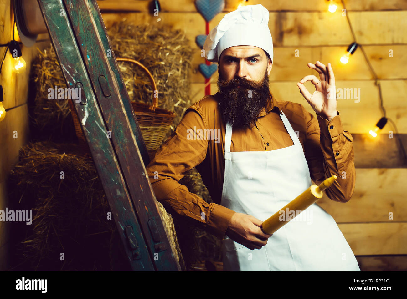 Bearded Chef High Resolution Stock Photography and Images - Alamy
