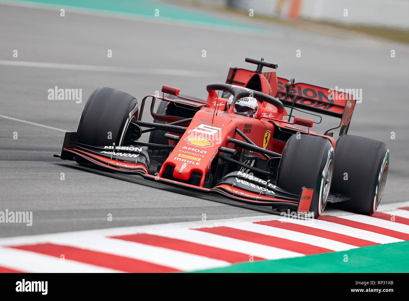 Sebastian Vettel (Scuderia Ferrari Mission Winnow) SF90 car, seen in ...