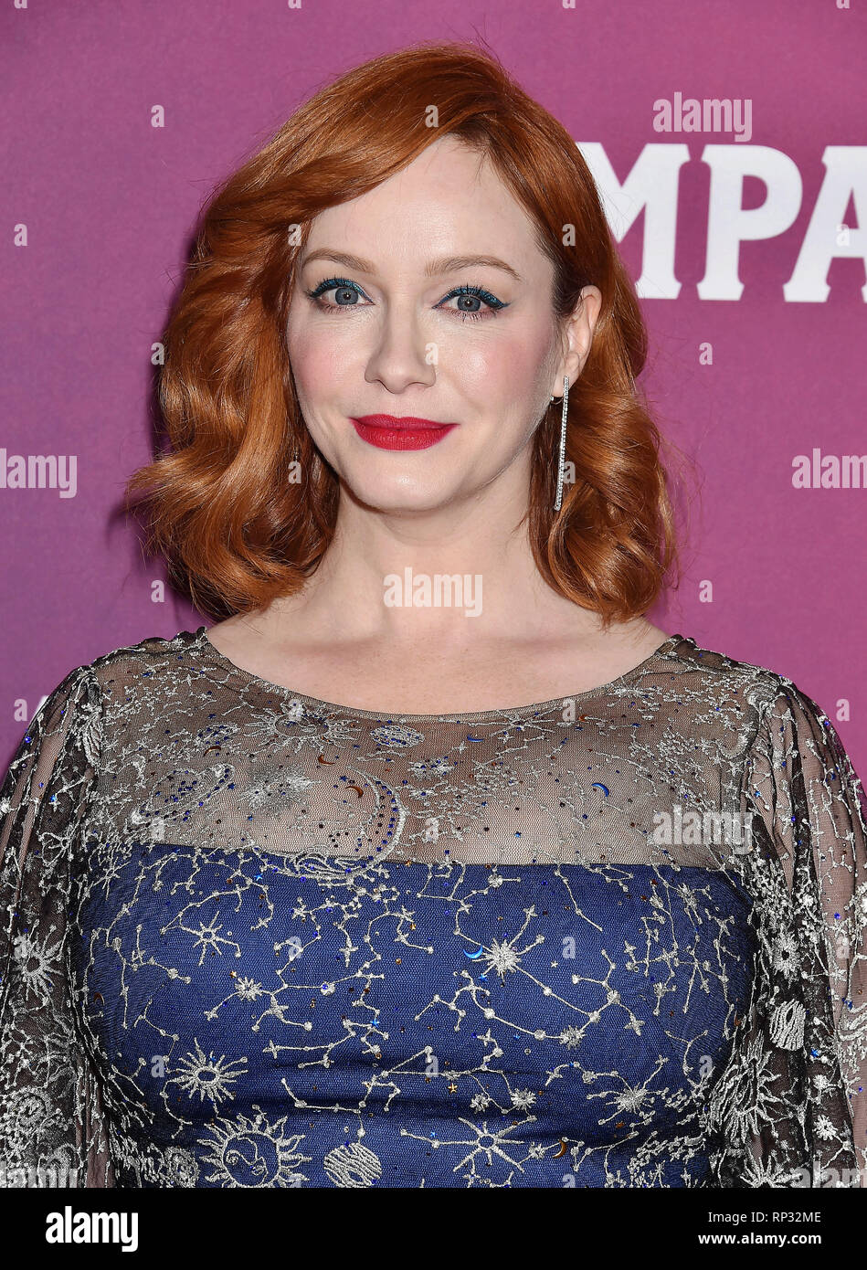 BEVERLY HILLS, CA - FEBRUARY 19: Christina Hendricks arrives at the ...