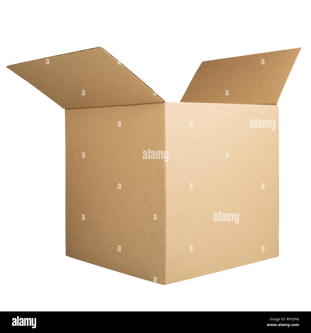 Side view open cardboard box hi-res stock photography and images - Alamy