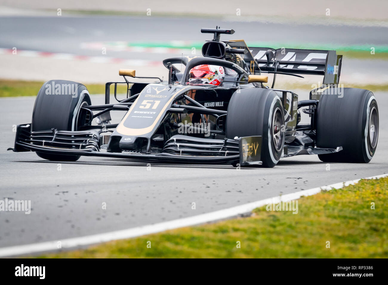 Pietro Fittipaldi of Rich Energy Haas F1 Team seen in action during the ...