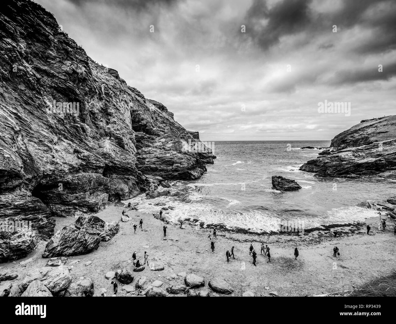 Cove background Black and White Stock Photos & Images - Alamy