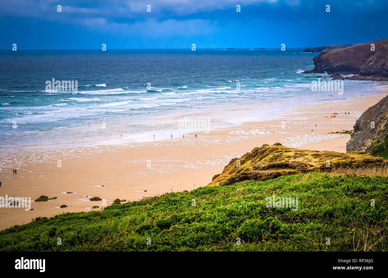 The beautiful sandy beaches in Cornwall England Stock Photo - Alamy