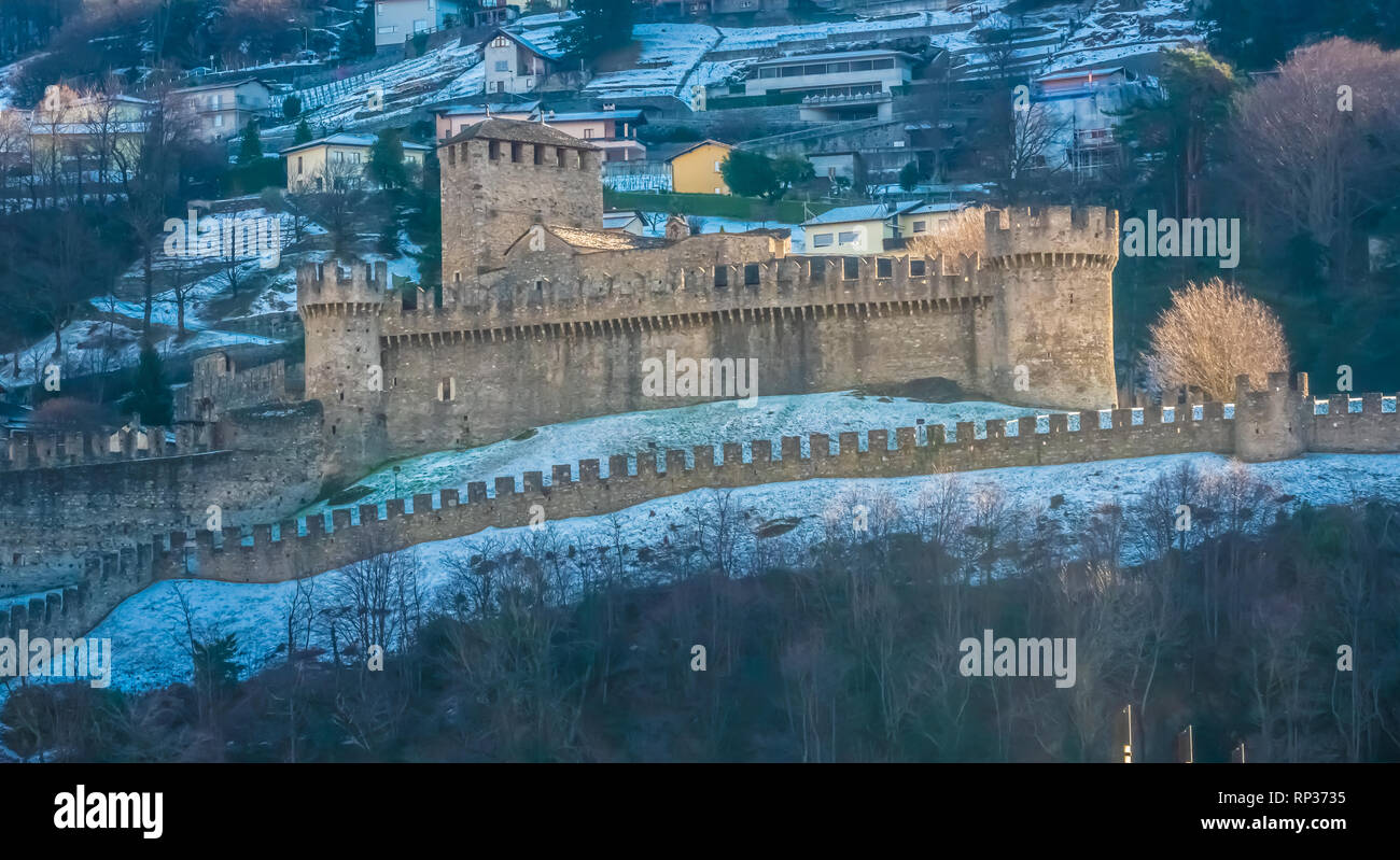 Three castles of bellinzona hi-res stock photography and images - Alamy