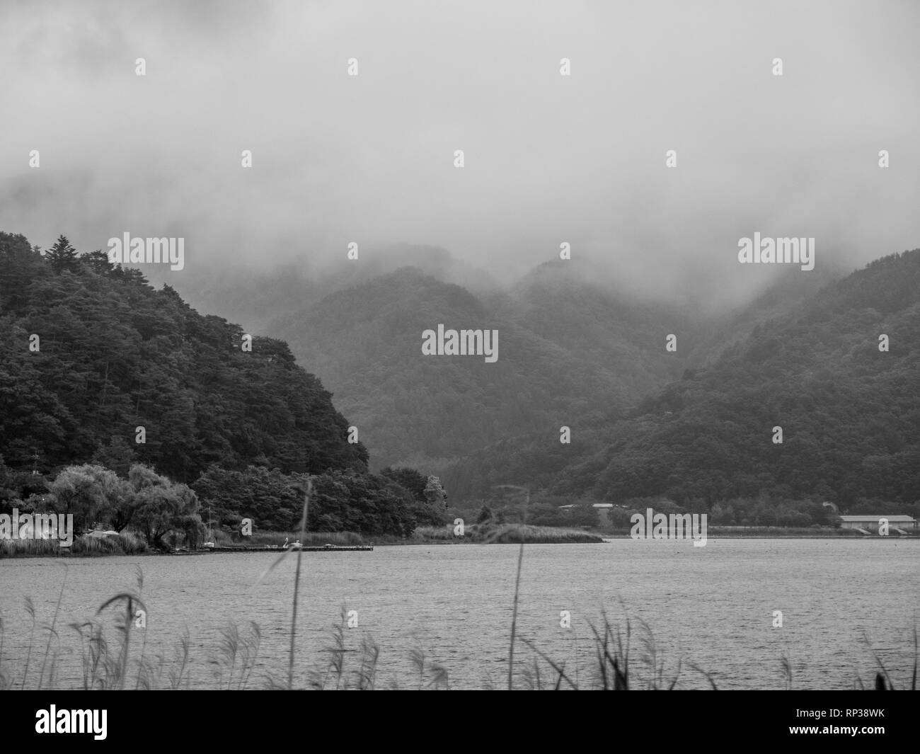 Japanese Highlands around Mount Fuji covered by fog Stock Photo - Alamy