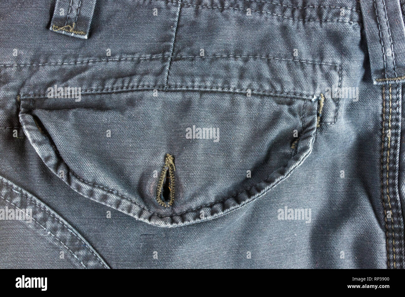 clothing items washed cotton fabric texture with seams, clasps, buttons ...