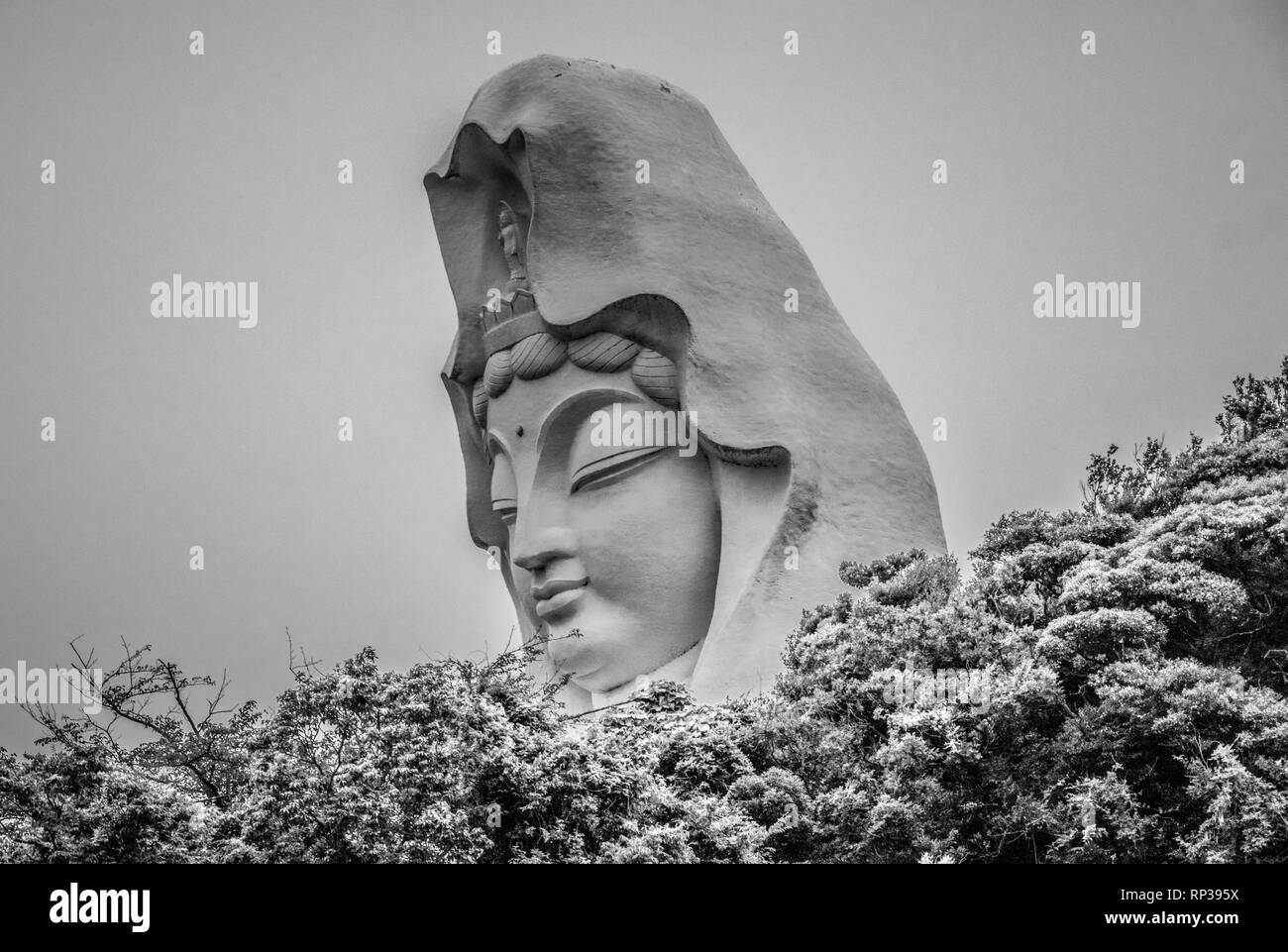 Old statue on hill Black and White Stock Photos & Images - Alamy