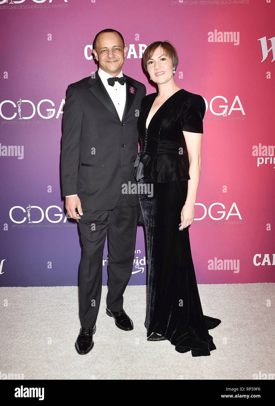 BEVERLY HILLS, CA - FEBRUARY 19: Basem Wasef, Anna Wyckoff arrives at ...