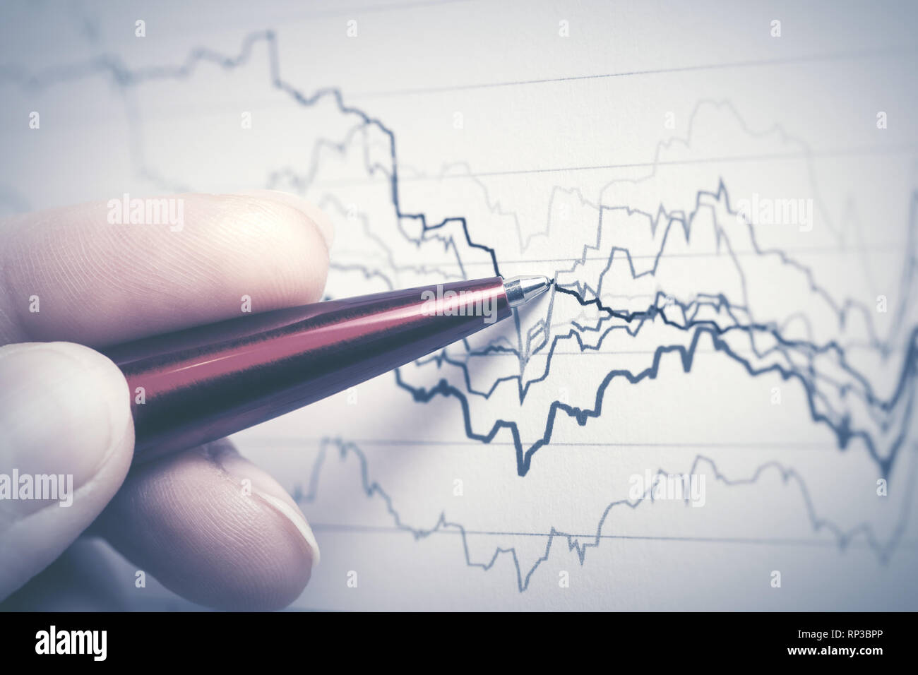 Financial graphs analysis Stock Photo - Alamy