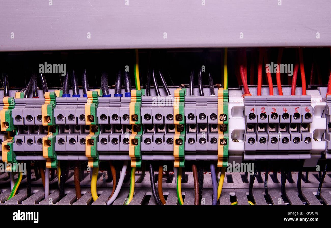 Terminal block for industrial electronic. Terminal block. Industrial ...