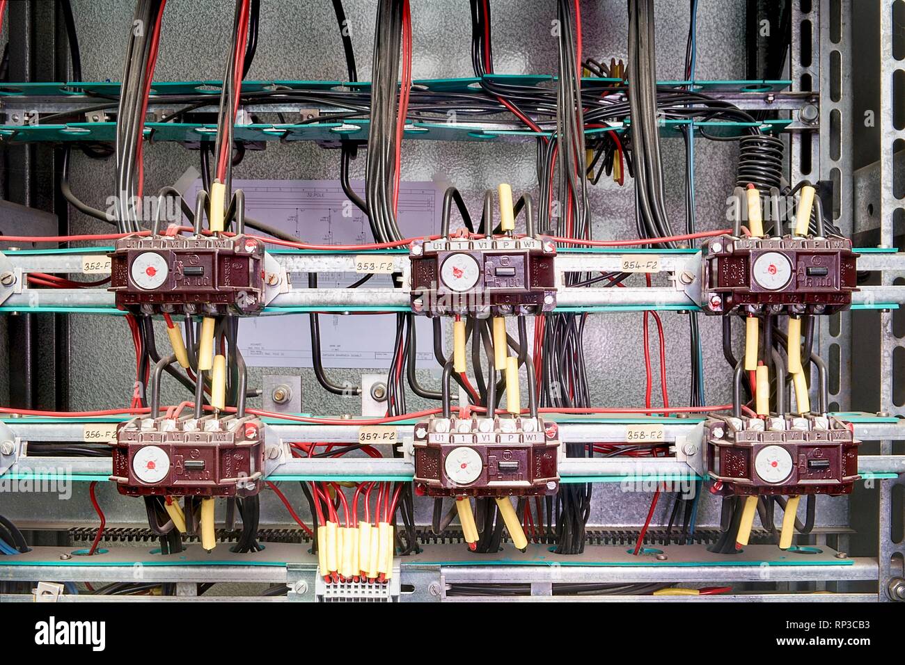 Old contactors and safety relays for emergency stop monitoring in ...