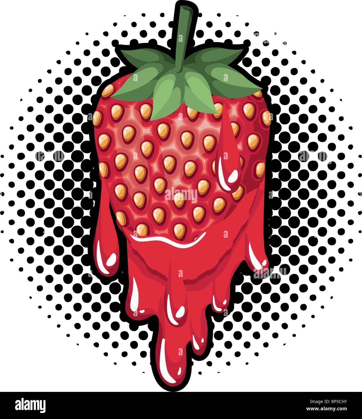 strawberry dripping icon Stock Vector Image & Art - Alamy