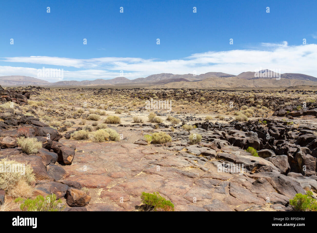 The Fossil Falls, a unique volcanic feature near Little Lake ...