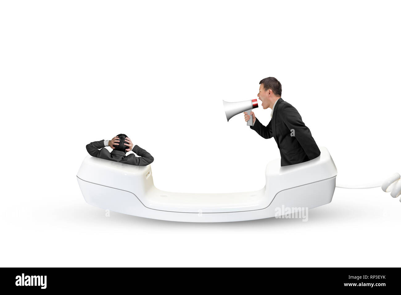 Using megaphone Cut Out Stock Images & Pictures - Alamy