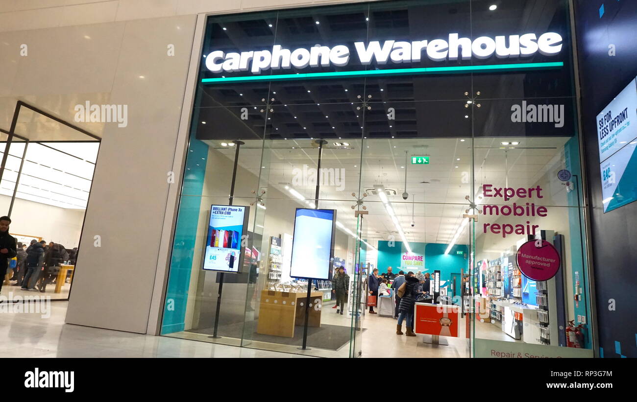 Carphone warehouse phones hi-res stock photography and images - Alamy