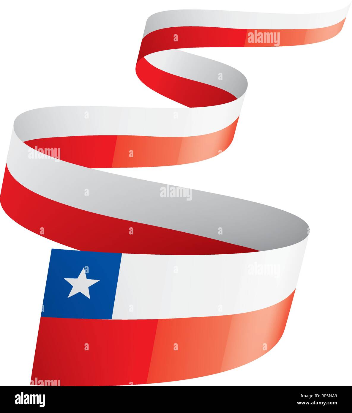Realistic waving flag chile Stock Vector Images - Alamy